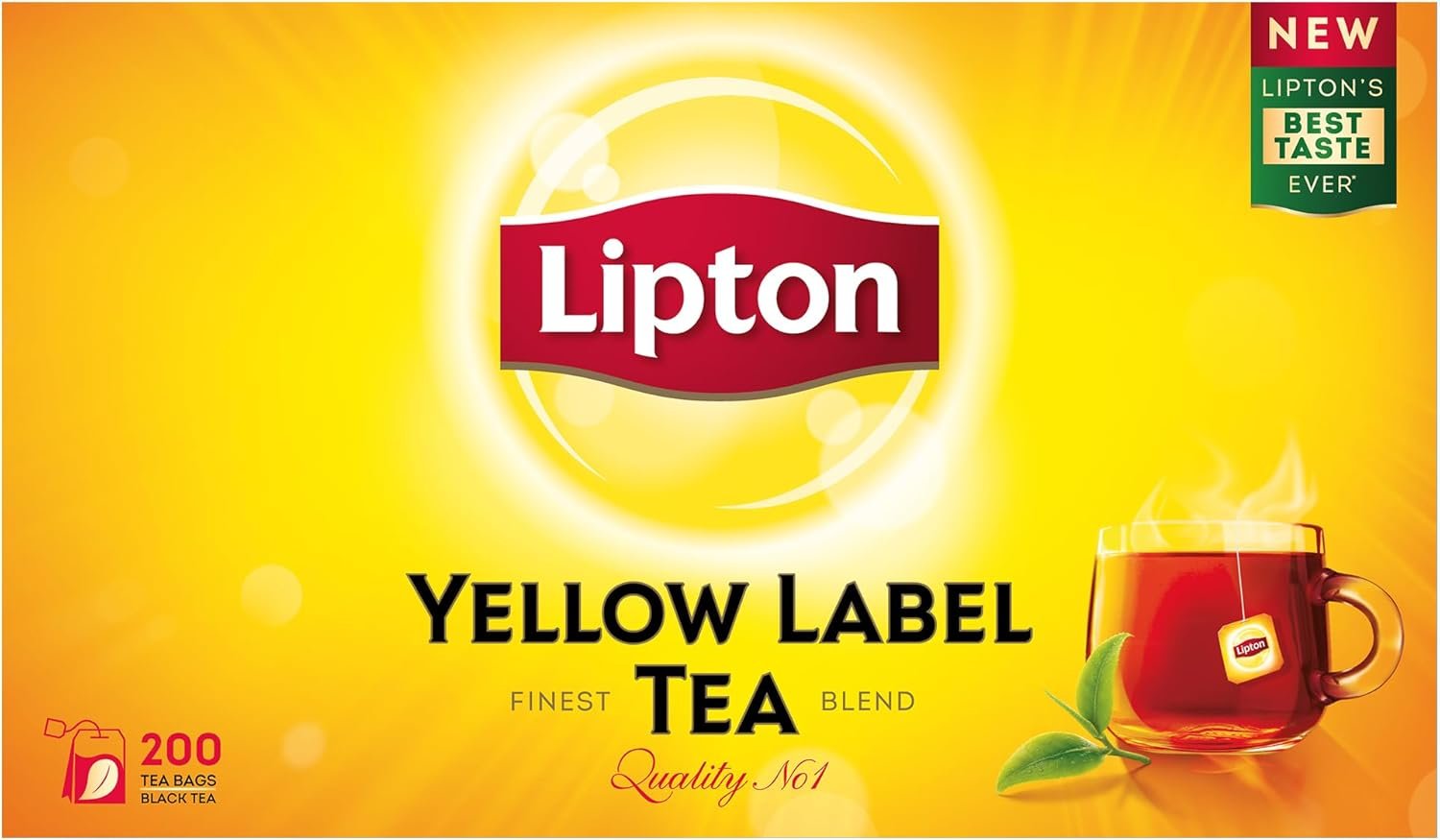 Lipton Yellow Label Tea 100 Bags 200g - Grubss